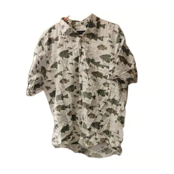 Britches | Shirts | Britches Great Outdoors Fishing Themed Button Up Ss ...